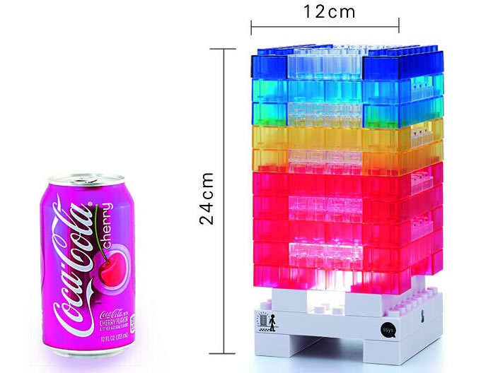 USB Diy Building Block Style Touch Sensor Desk Lamp - FeelGift