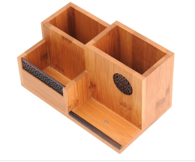 Bamboo Multi-Function Desktop Organizer - FeelGift